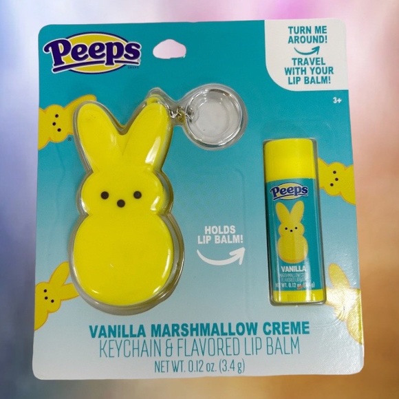 Peeps | Makeup | Peeps Vanilla Marshmallow Creme Lip Balm Keychain ...